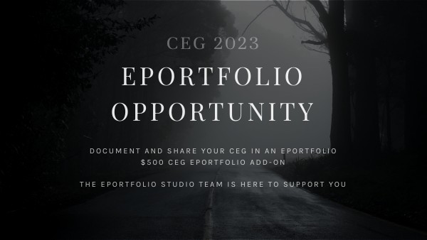 CEG ePortfolio Opportunity