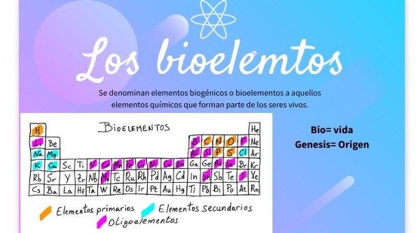 Los bioelementos | Genially