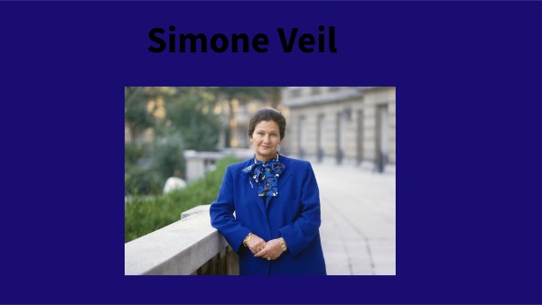 simone veil | Genially