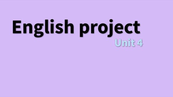 English project unit4 | Genially