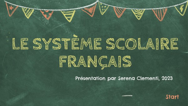 Le système scolaire français | Genially
