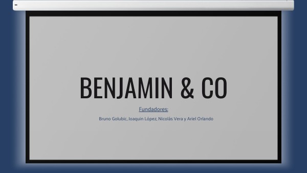 PRESENTACIÓN BENJAMIN & CO