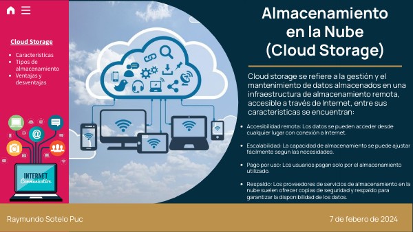 almacenamiento en la nube (Cloud storage) | Genially