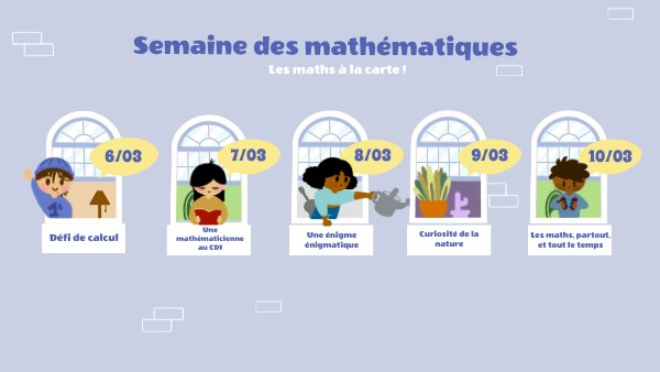 semaine maths | Genially