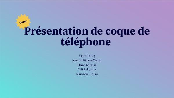 Presentation de coques de téléphone