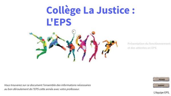 présentation EPS | Genially