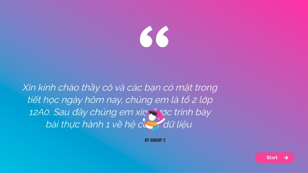 lớp 12a0- tổ 2- bài thực hành số 1 tin học | Genially