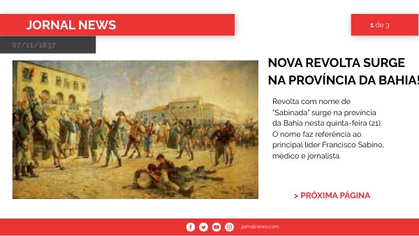 JORNAL NEWS: SABINADA | Genially