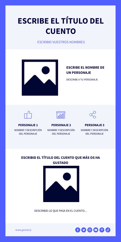 INFOGRAFÍA CUENTO CARACTERÍSTICAS | Genially