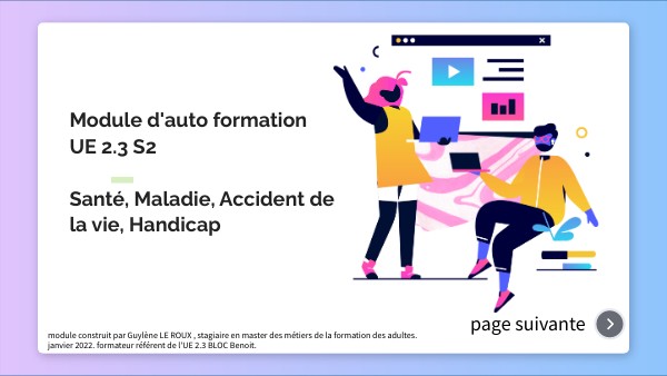 CM concept de santé , maladie, handicap | Genially