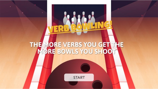VERB BOWLING | Genially