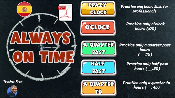 Hours in English | Genially