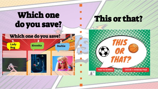 Which one do you save? | Genially