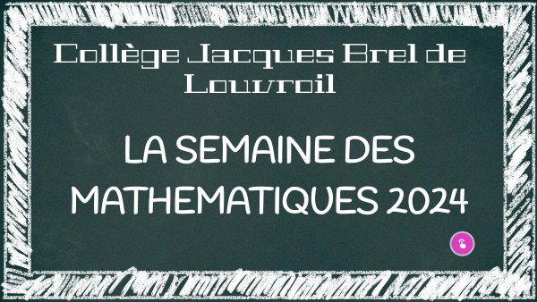 semaine des maths