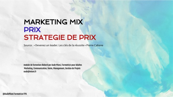 STRATEGIE DE PRIX | Genially