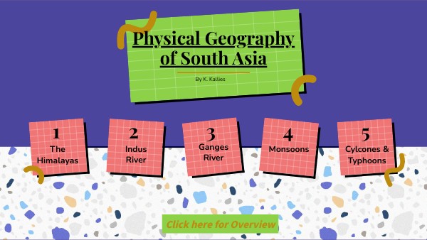 South Asia's Physical Geography