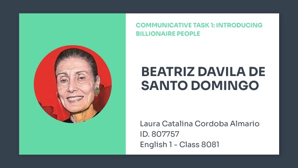 Communicative Task 1 | Genially