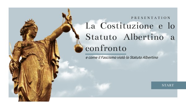 La Costituzione e lo Statuto Albertino
