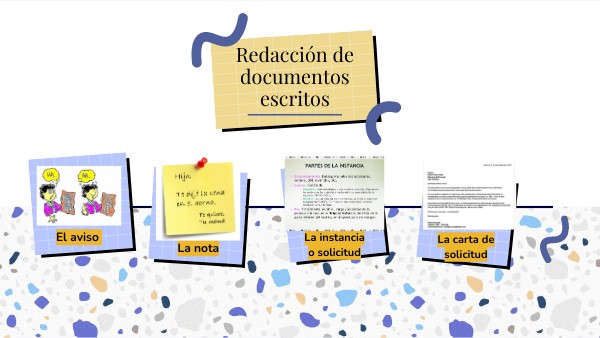 Redacción de documentos escritos.