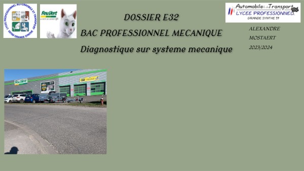 DOSSIER E32 MÉCANIQUE | Genially