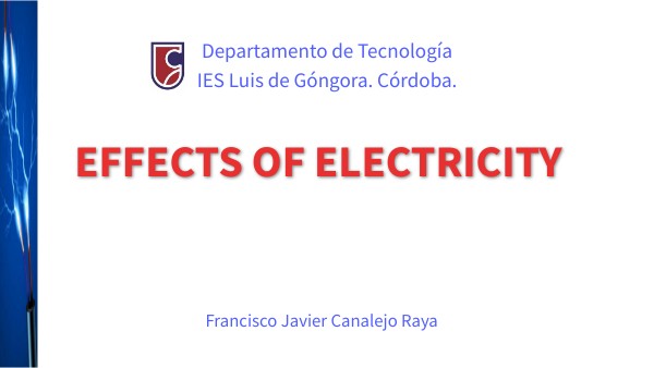 EFFECTS OF ELECTRICITY | Genially