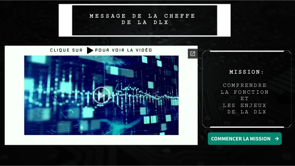 Mission DLX | Genially