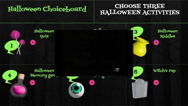 Halloween choiceboard