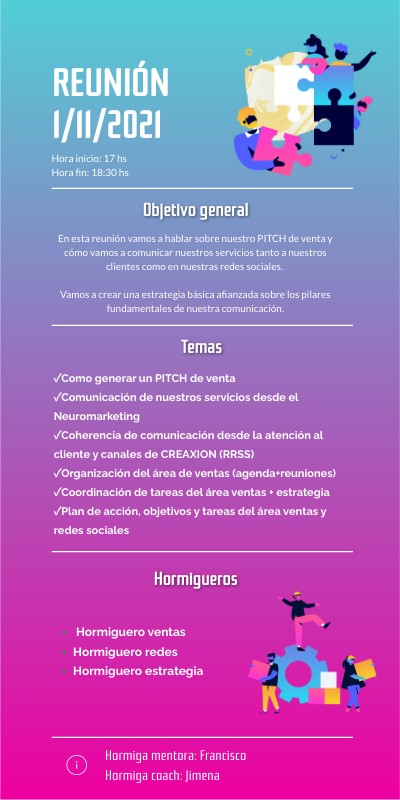 Reunión 1/11/21 | Genially