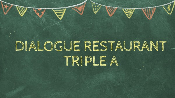 Diálogo at the restaurant | Genially