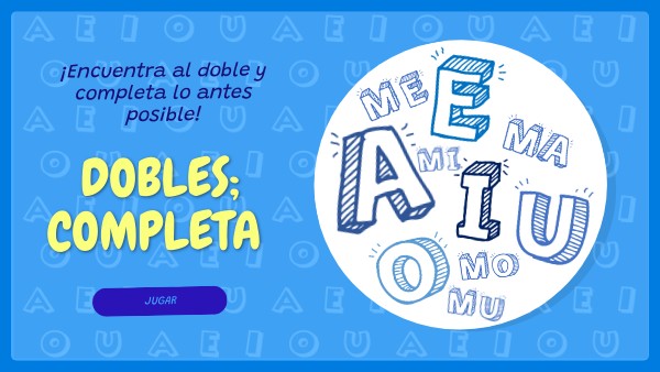 JUEGO DOBLES; COMPLETA