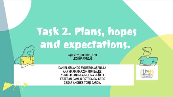 TASK 2. Plans, hopes,and expectations. | Genially