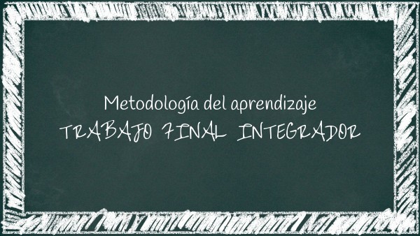 tp final integrador | Genially