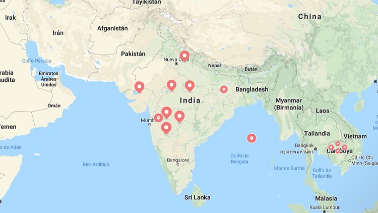 Mapa de la India. | Genially