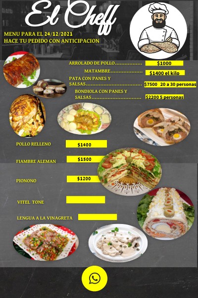 menu el cheff