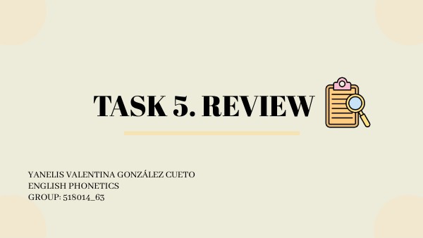 Task 5. Review