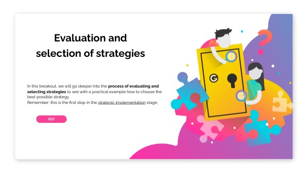 Chapter 6. To evaluate and select strategies