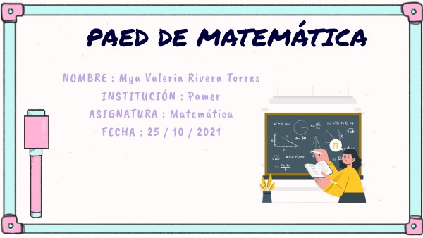 PAED DE MATEMATICA | Genially