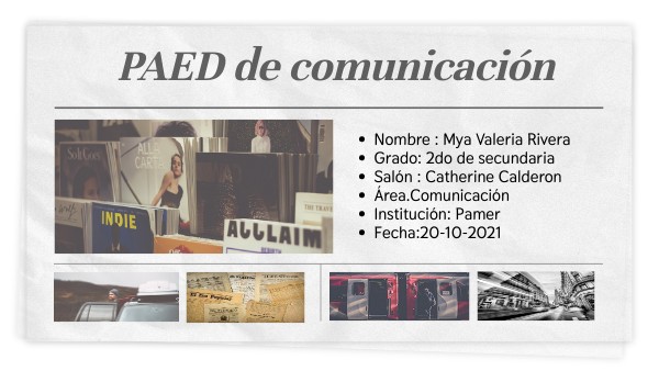PAED DE COMUNICACIÓN | Genially