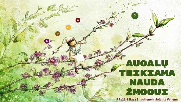 Augalų teikiama nauda žmogui