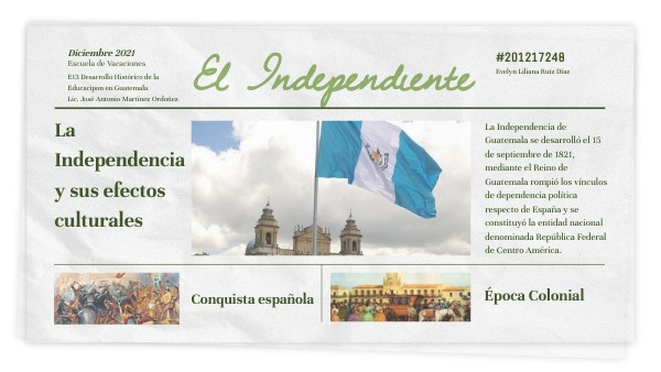 Aporte cultural Época Independiente