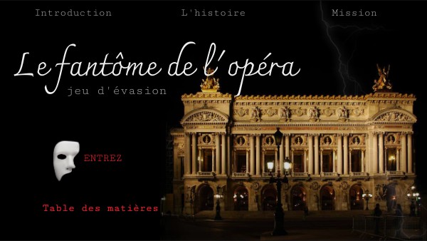 Le fantôme de l'opéra