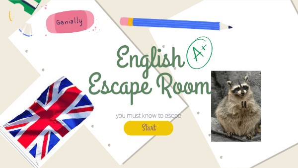 ENGLISH ESCAPE ROOM | Genially