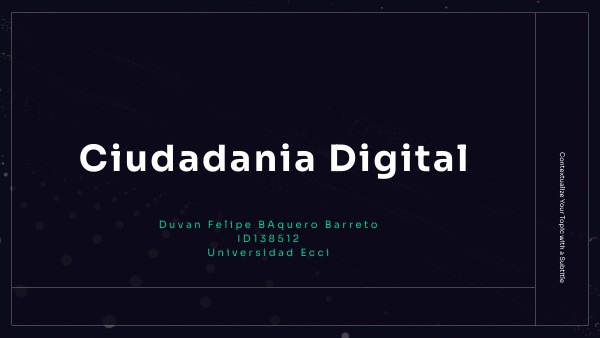 Digital Technology Presentation | Genially