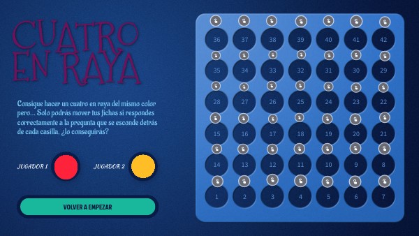 ¡JUGAMOS A CUATRO EN RAYA! | Genially