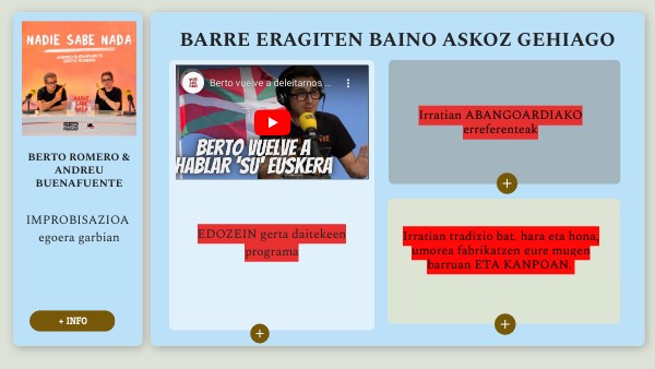 NADIE SABE NADA | Genially