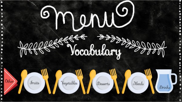 Vocabulary Food | Genially