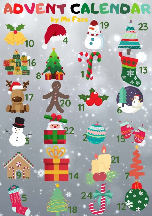 ADVENT CALENDAR class 1A