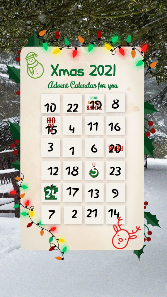 ADVENT CALENDAR songs | Genially