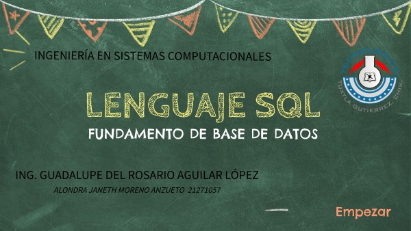 CONCEPTOS BÁSICOS DEL LENGUAJE SQL A6.1