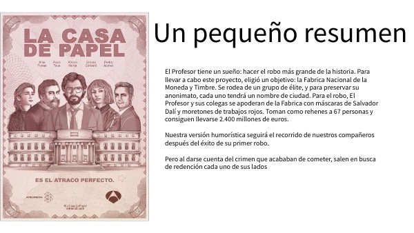 La Casa De Papel V2 | Genially